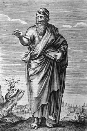 'Illustration of Pythagoras Holding Book' Giclee Print | AllPosters.com