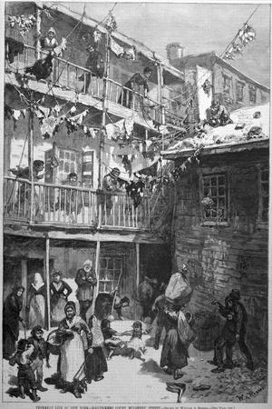 'Illustration of Tenement Dwellers' Giclee Print | AllPosters.com