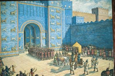 'Illustration of the Ishtar Gate in Ancient Babylon' Giclee Print ...