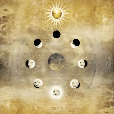 'Imagine of the Lunar Phases with Sun with a Woman's Face inside the ...