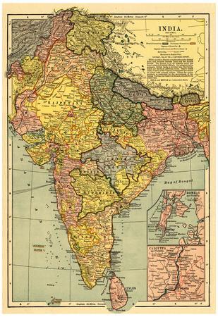 'India - Panoramic Map' Posters | AllPosters.com