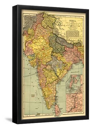 'India - Panoramic Map' Posters | AllPosters.com