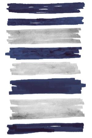 'Indigo Paint Streaks' Posters - Marcus Prime | AllPosters.com