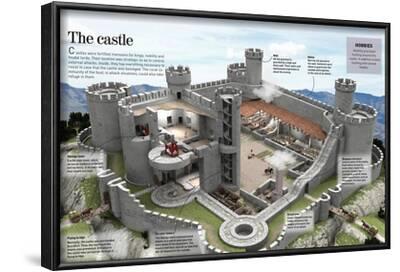 'Infographic About a Medieval Castle Where Kings, Nobles and Lords ...