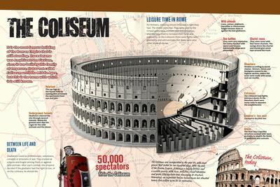 'Infographic of the Roman Coliseum' Poster | AllPosters.com