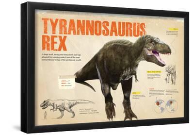 'Infographic of the Tyrannosaurus Rex, a Carnivorous Dinosaur from the ...