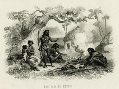 'Inhabitants of Tikopia, South West Pacific' Prints | AllPosters.com