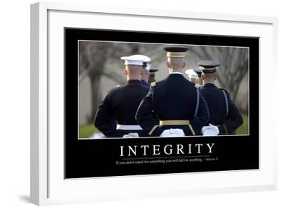 'Integrity: Inspirational Quote and Motivational Poster' Photographic ...