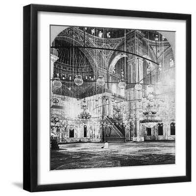 'Interior, Mosque of Muhammad Ali, Cairo, Egypt, 1899' Photographic ...