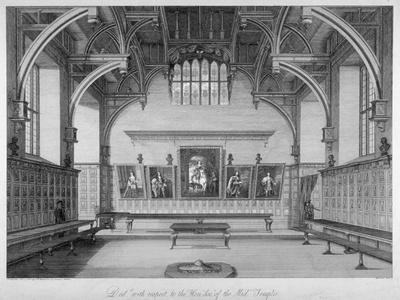 'Interior of Middle Temple Hall, City of London, 1800' Giclee Print ...
