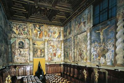 'Interior of Oratory of Banner with Frescoes by Greatest Exponents of ...