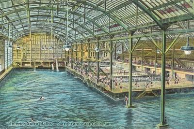 'Interior, Sutro Baths, San Francisco, California' Poster | AllPosters.com