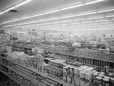 'Interior View of Supermarket, 1955' Photographic Print - Philip ...