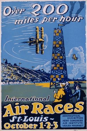 'International Air Races Poster' Giclee Print - Carl Dalter ...