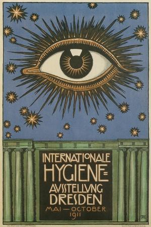 'International Hygiene Exhibition Poster with Eye' Giclee Print ...