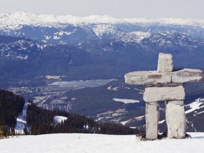'Inuit Inukshuk Stone Statue, Whistler Mountain Resort' Photographic ...