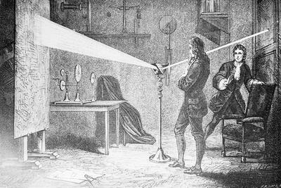 'Isaac Newton Demonstrating His Spectrum' Giclee Print | AllPosters.com