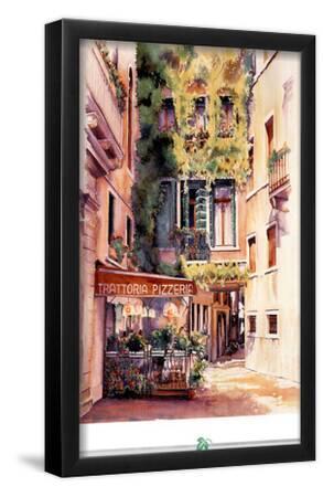 'Italian Restaurant Art Print Poster Italy trattoria' Poster ...