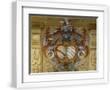 Italy, Brescia, Castle of Bornato, Hall of the Gods with Family Crests ...