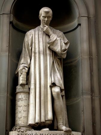 'Italy, Florence, Western Europe, Statue of Niccolo Machiavelli Mostly ...