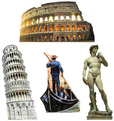 'Italy Party Theme Set Lifesize Cardboard Cutouts' Cardboard Cutouts ...