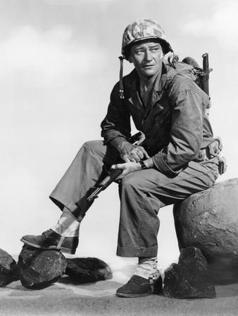 'Iwo Jima Sands of Iwo Jima by AllanDwan with John Wayne, 1949 (b/w ...