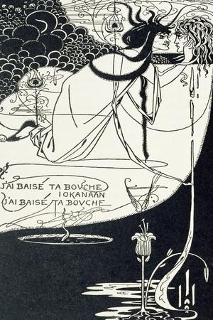 'J"Ai Baise Ta Bouche, Jokanaan, Illustration from "Salome" by Oscar ...