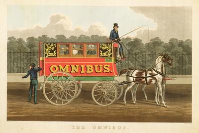 'The Omnibus, Engraved by Robert Havell, 1833 (Coloured Engraving ...