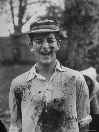 'J.H.D. Briscol Having a Mud Splattered Face and Shirt After Informal ...