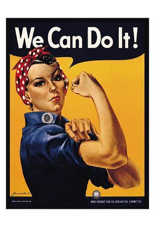 'We Can Do It! (Rosie the Riveter)' Posters - J. Howard Miller ...