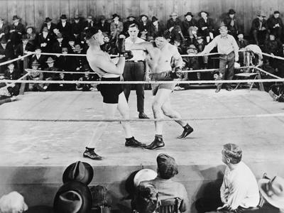 'Jack Dempsey, World Heavyweight Champion. Boxing in the Ring, Ca. 1922 ...