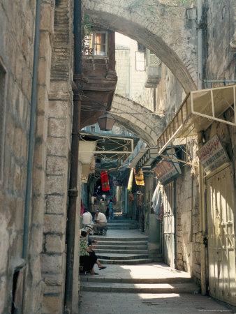 Via Dolorosa, Old City, Unesco World Heritage Site, Jerusalem, Israel ...