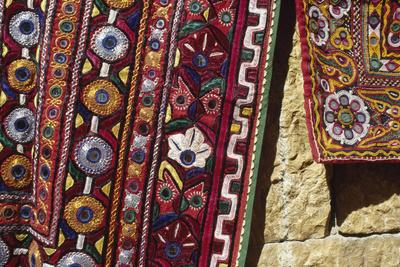 'Jaisalmer, Rajasthan, India. Traditional Mirrorwork textiles ...
