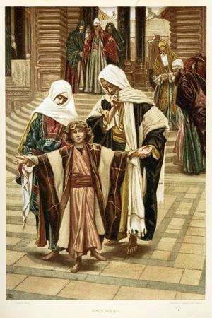 'Jesus Found, Saint Luke - Chapter 2 - Bible' Giclee Print - James ...