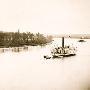 'James River, Virginia. Gunboat Commodore Perry and monitor on James ...