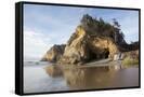 'Sea Caves and Waterfall at Hug Point, Hug Point State Park, Oregon ...