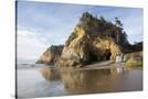 'Sea Caves and Waterfall at Hug Point, Hug Point State Park, Oregon ...