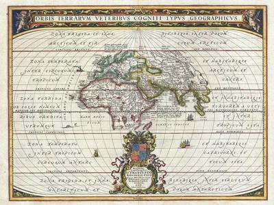 'Map of the Ancient World' Giclee Print - Jan Janssonius | AllPosters.com