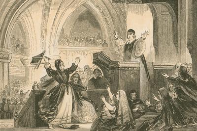 'Janet Geddes in St. Giles' Church, Edinburgh, 1637' Giclee Print ...