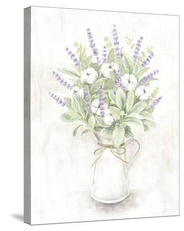'Farmhouse Florals - Jug' Stretched Canvas Print - Janie Howe ...