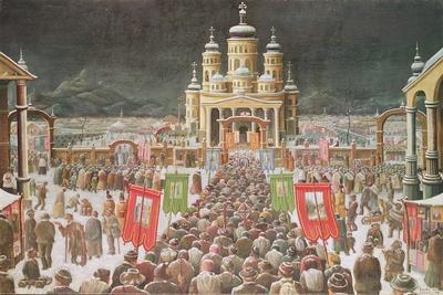 'The Great Procession, 1944' Giclee Print - Janos Gajdos | AllPosters.com