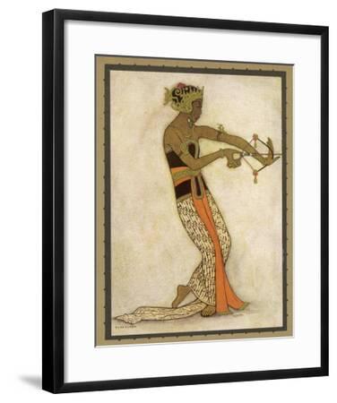 'Javanese Dancer Drawing a Bow in a Highly Stylized Movement' Giclee ...