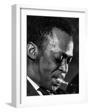 'Jazz Musician Miles Davis Performing' Premium Photographic Print ...
