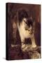 The Still Life Skate of Fish, Oysters, Jug. Cat Detail. Painting by ...