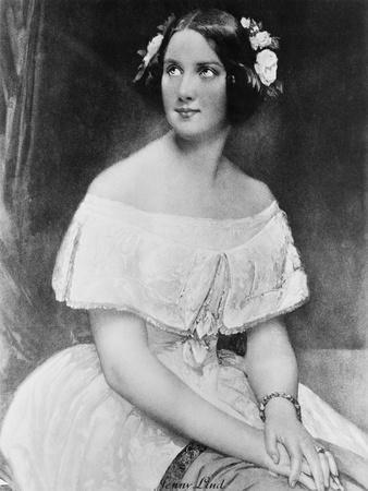 'Jenny Lind in a Painted Portrait' Giclee Print | AllPosters.com
