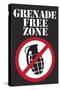 'Jersey Shore Grenade Free Zone TV' Stretched Canvas Print | AllPosters.com
