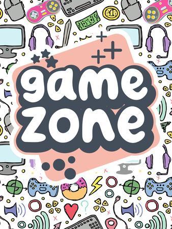 Game Zone Peach Prints - Jesse Keith | AllPosters.com