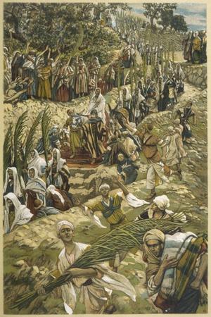 'Jesus Enters Jerusalem on Palm Sunday' Photographic Print - James ...