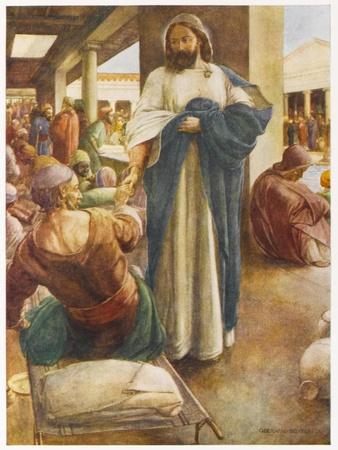 'Jesus Heals at the Pool of Bethesda, at Jerusalem' Art | AllPosters.com