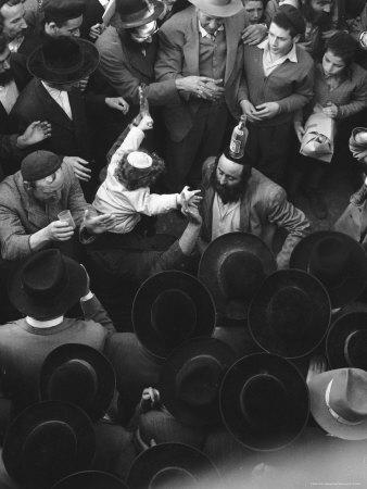 'Jewish Men Dancing Together During a Religious Holiday' Photographic ...